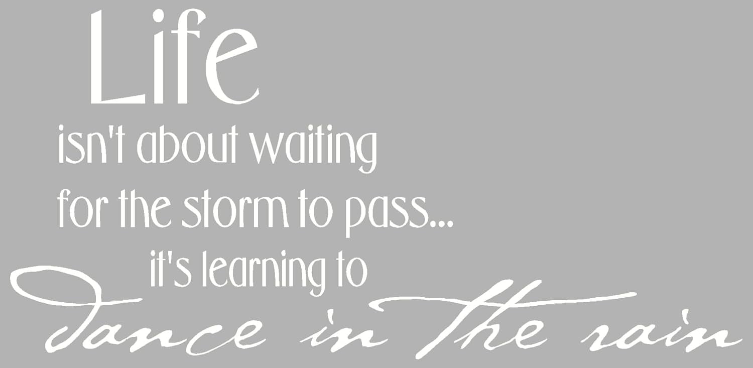 WDPM1313 Life Vinyl Decal Quoe, 23x11, Whie - Walmart.com