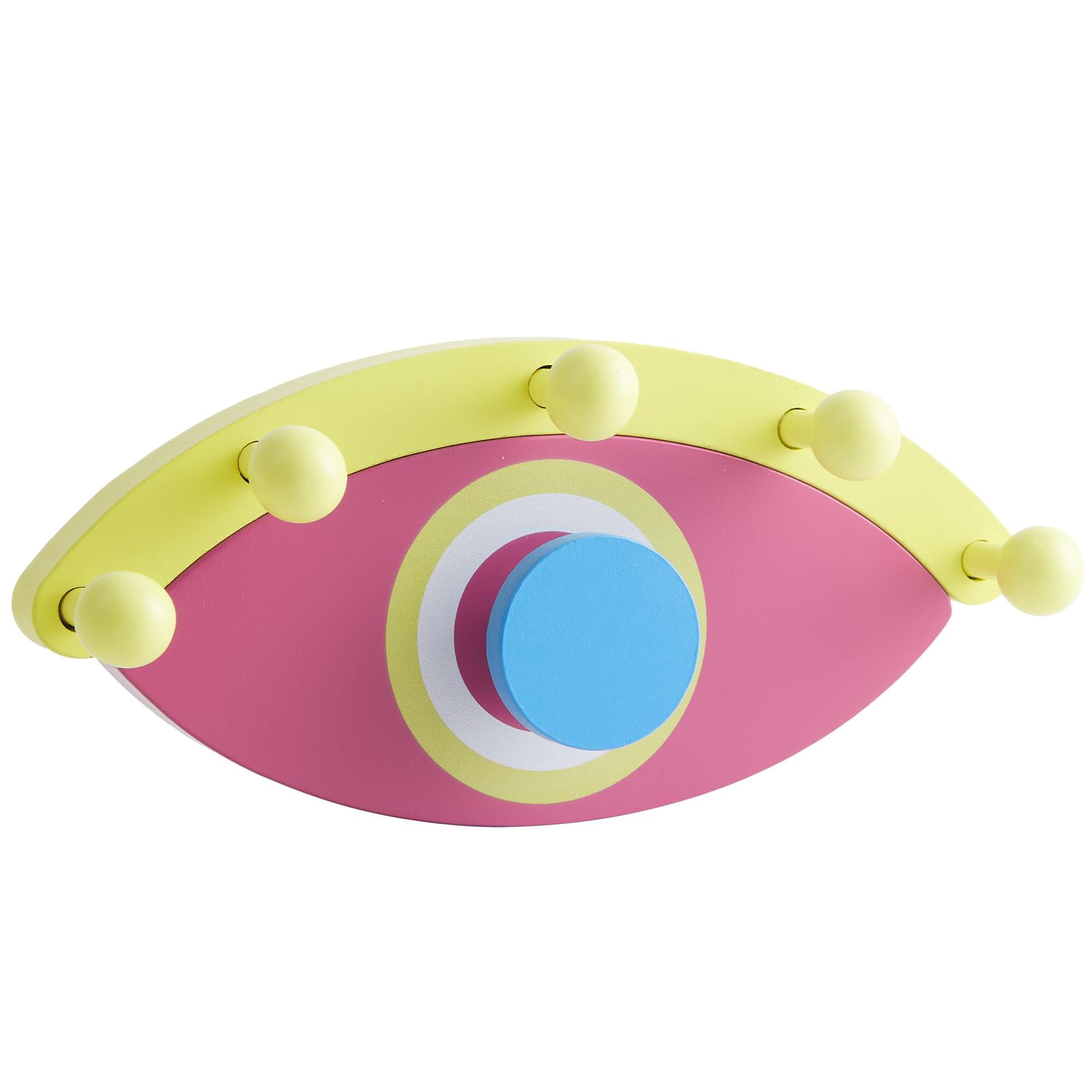 WDS WONDROUS Eye-Shaped Wall Hook (6 Hooks) - Decorative Heavy Duty ...