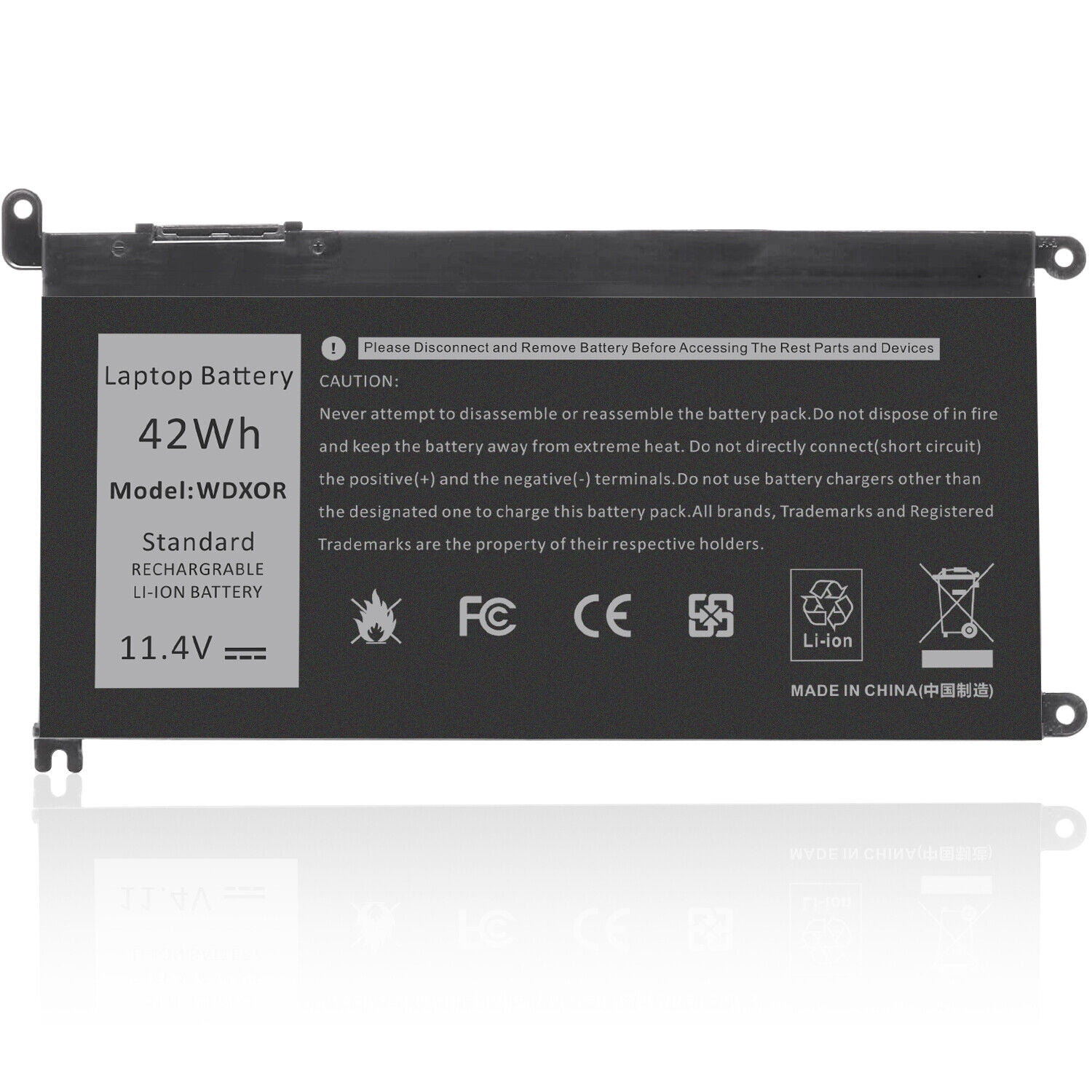 WDXOR Laptop Battery For Dell Inspiron 15 5565 5567 5568 13 5368 17 ...
