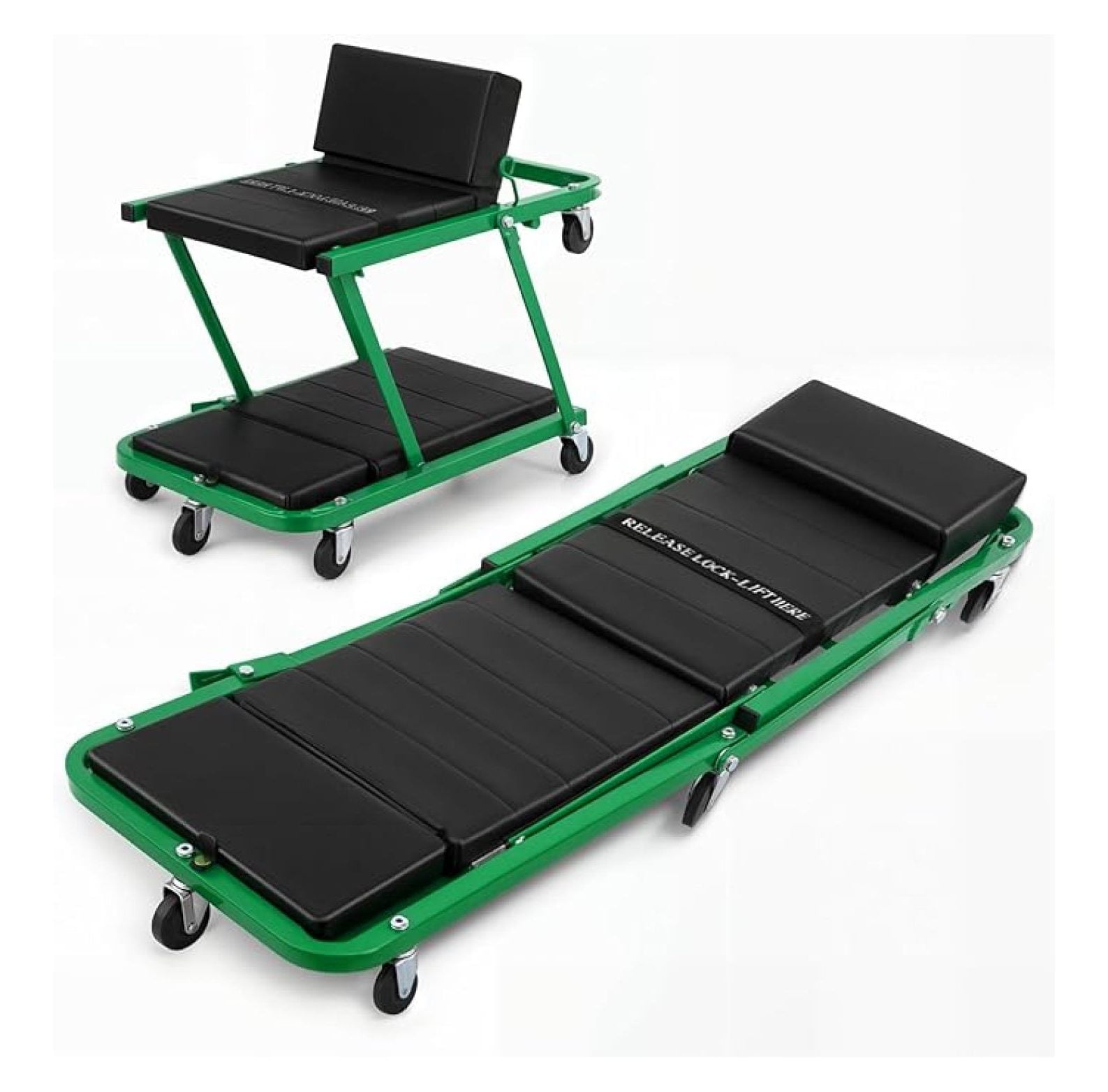 WDZS 48 Inch Folding Creeper and Rolling Seat 2 in 1 Garage Shop ...