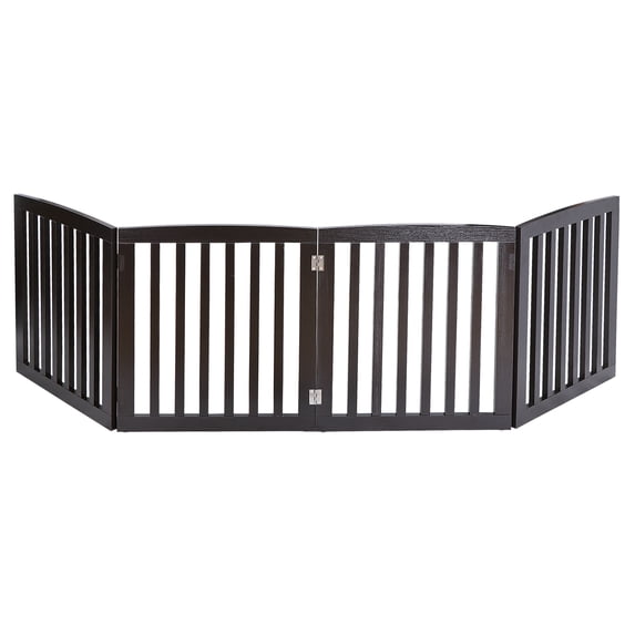 WDZS Extra Wide Dog Gate 24 Inch High Freestanding Indoor Pet Door for ...
