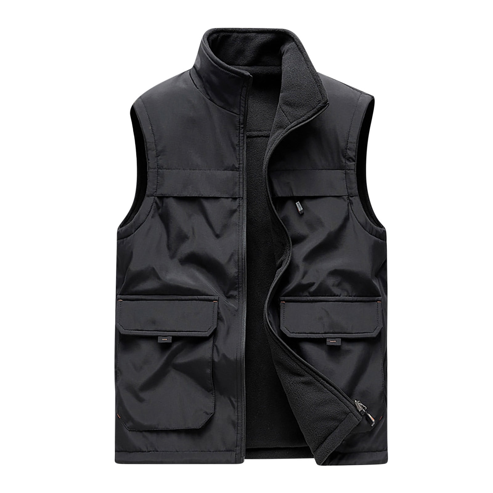 WDZUDU 2024 Mens Casual Thin Velvet Vest Lightweight Outdoor Work ...