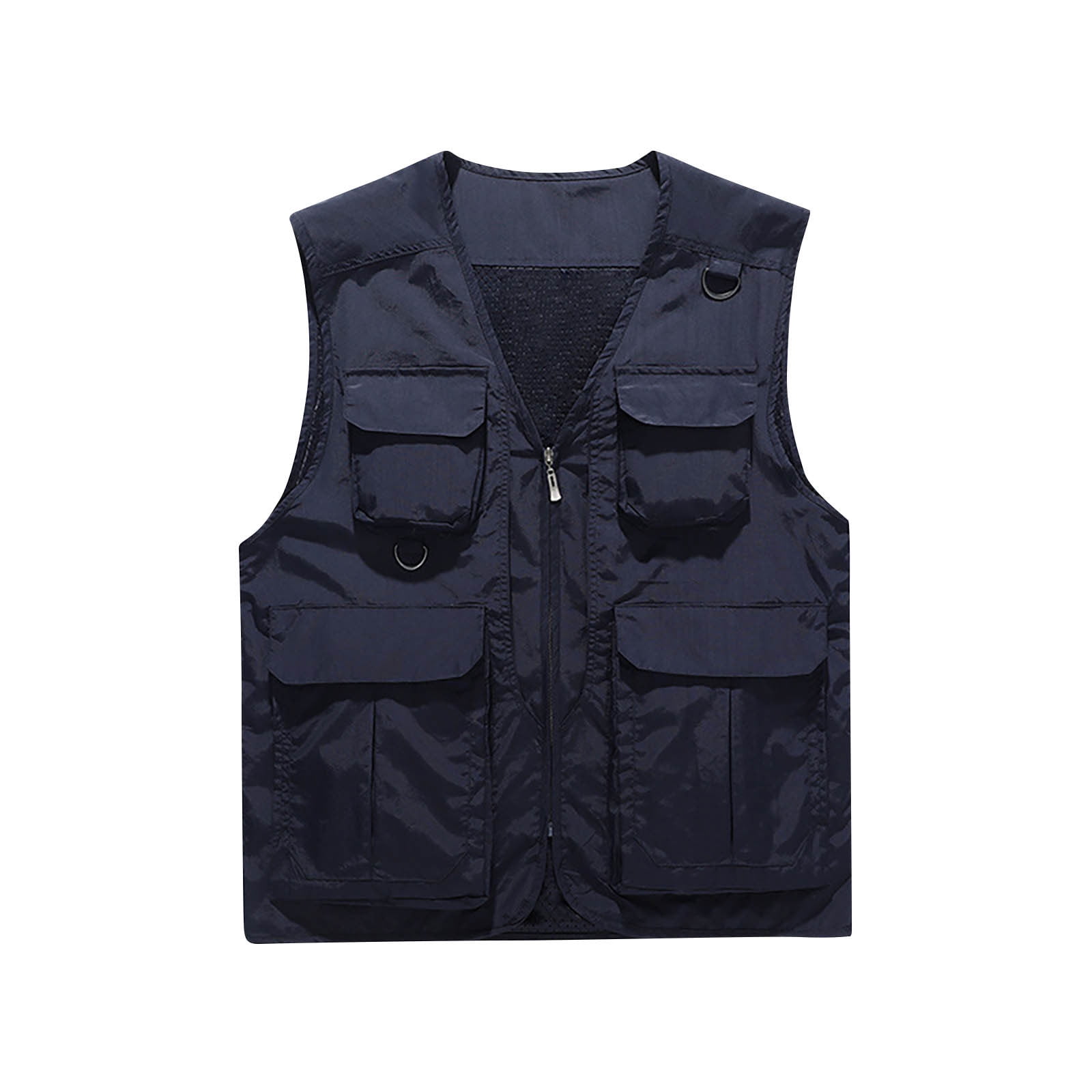 WDZUDU Men's Outdoor Lightweight Cargo Safari Fishing Vests 2024 ...