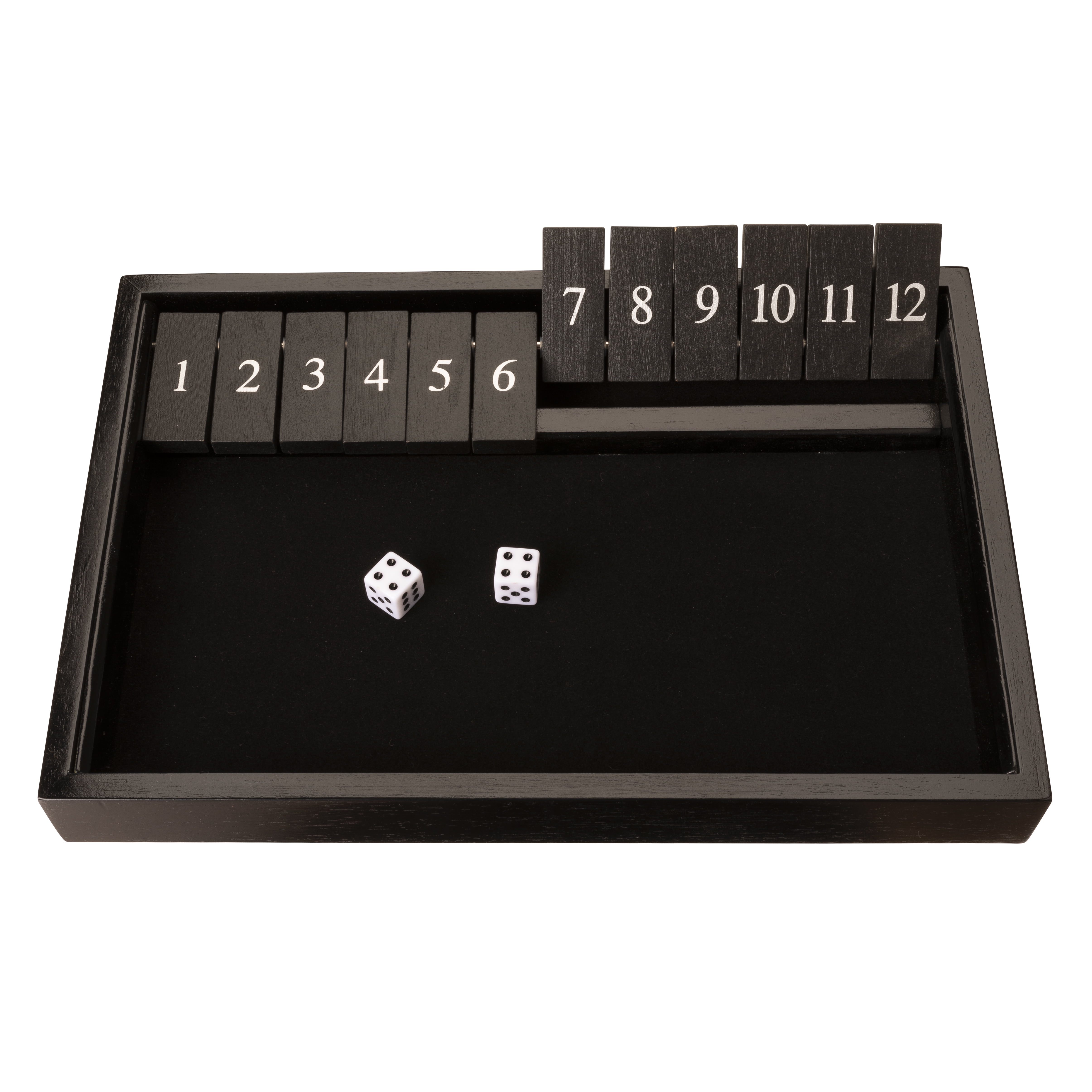 WE Games Deluxe Dice Board Game - 12 No. Flip Tiles - Natural Wood - 14 ...