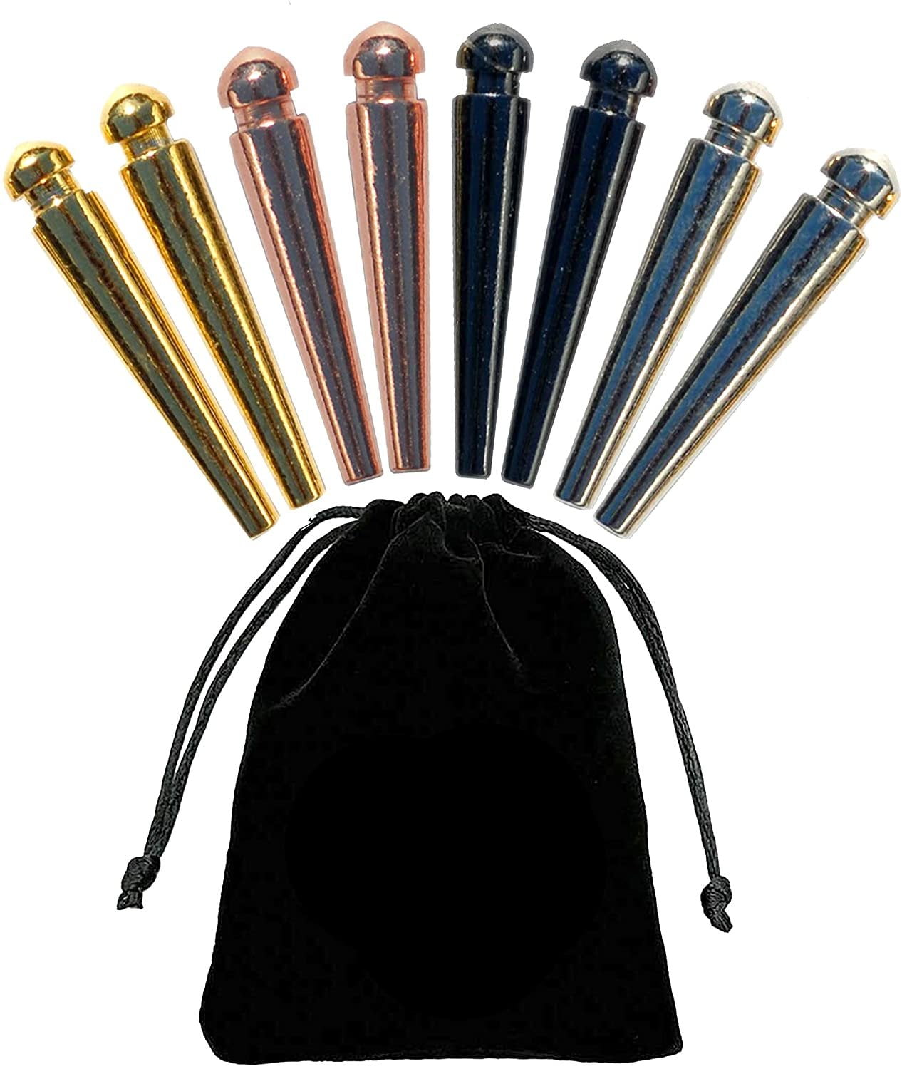 WE Games Easy Grip Cribbage Pegs - Set of 8 - Brass, Chrome, Black ...