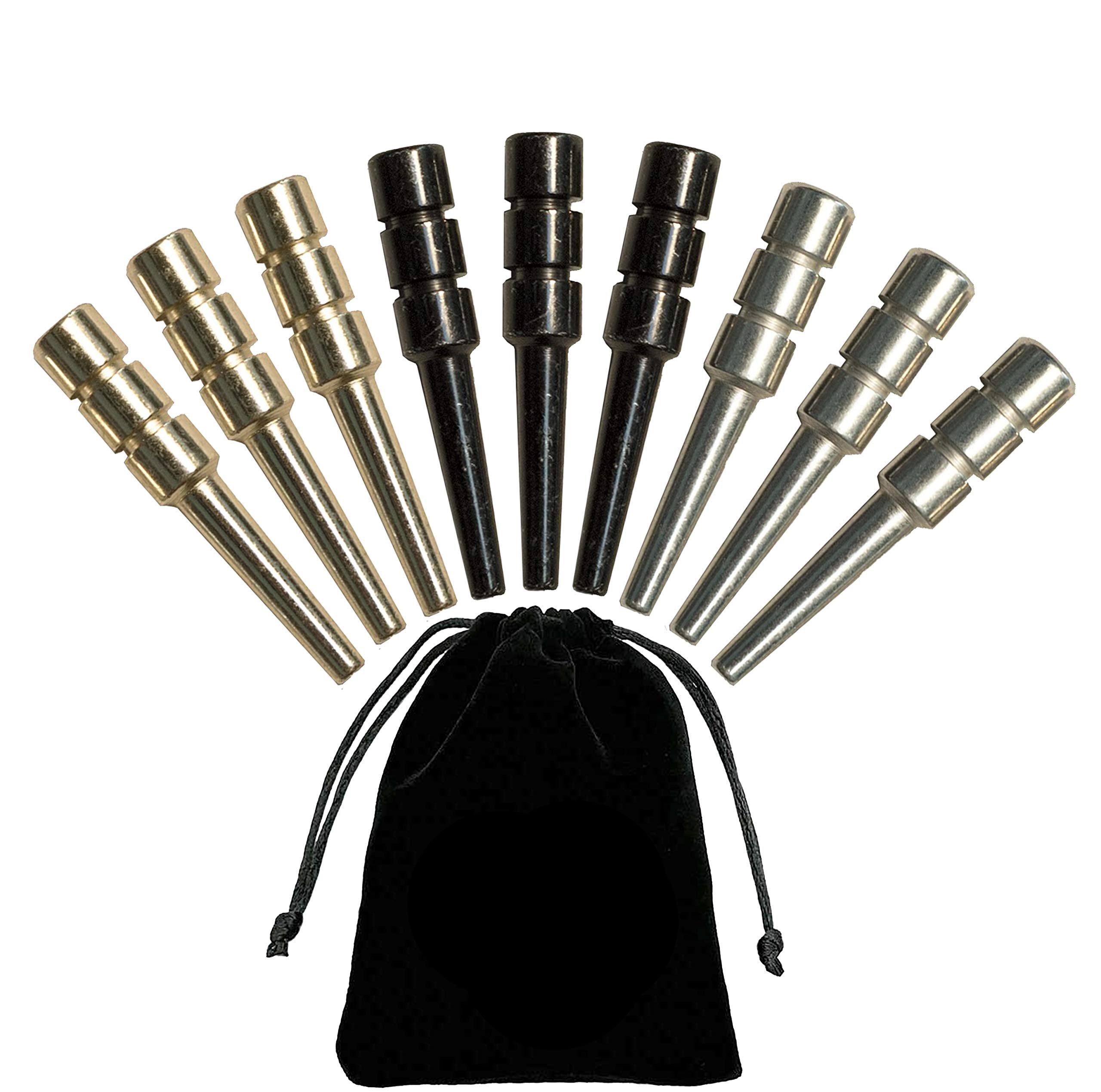 WE Games Ultimate Cribbage Pegs - King-Size Set of 9 - Brass, Chrome ...