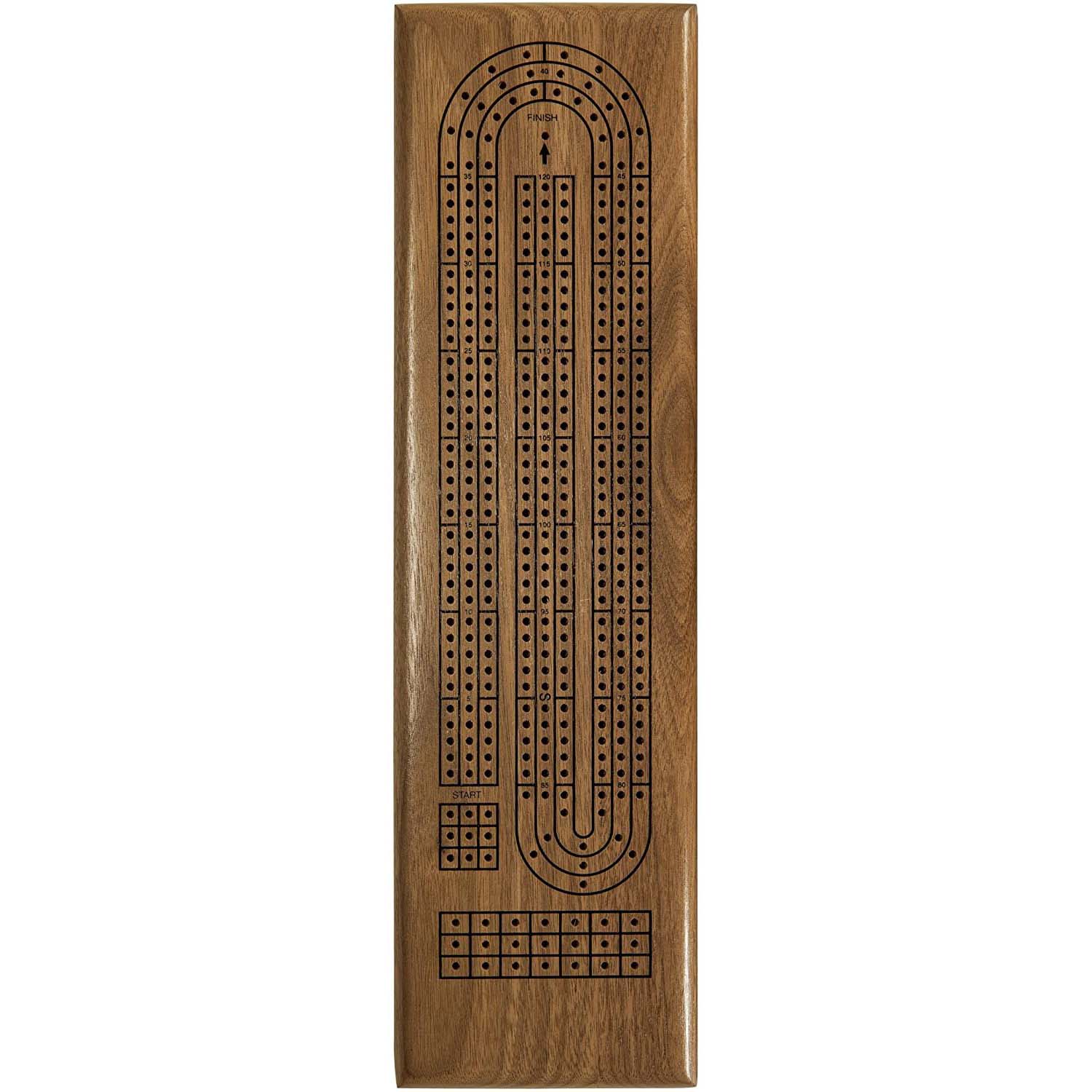 Solid Wood Cribbage Folding Board with Playing Cards - Walmart.com