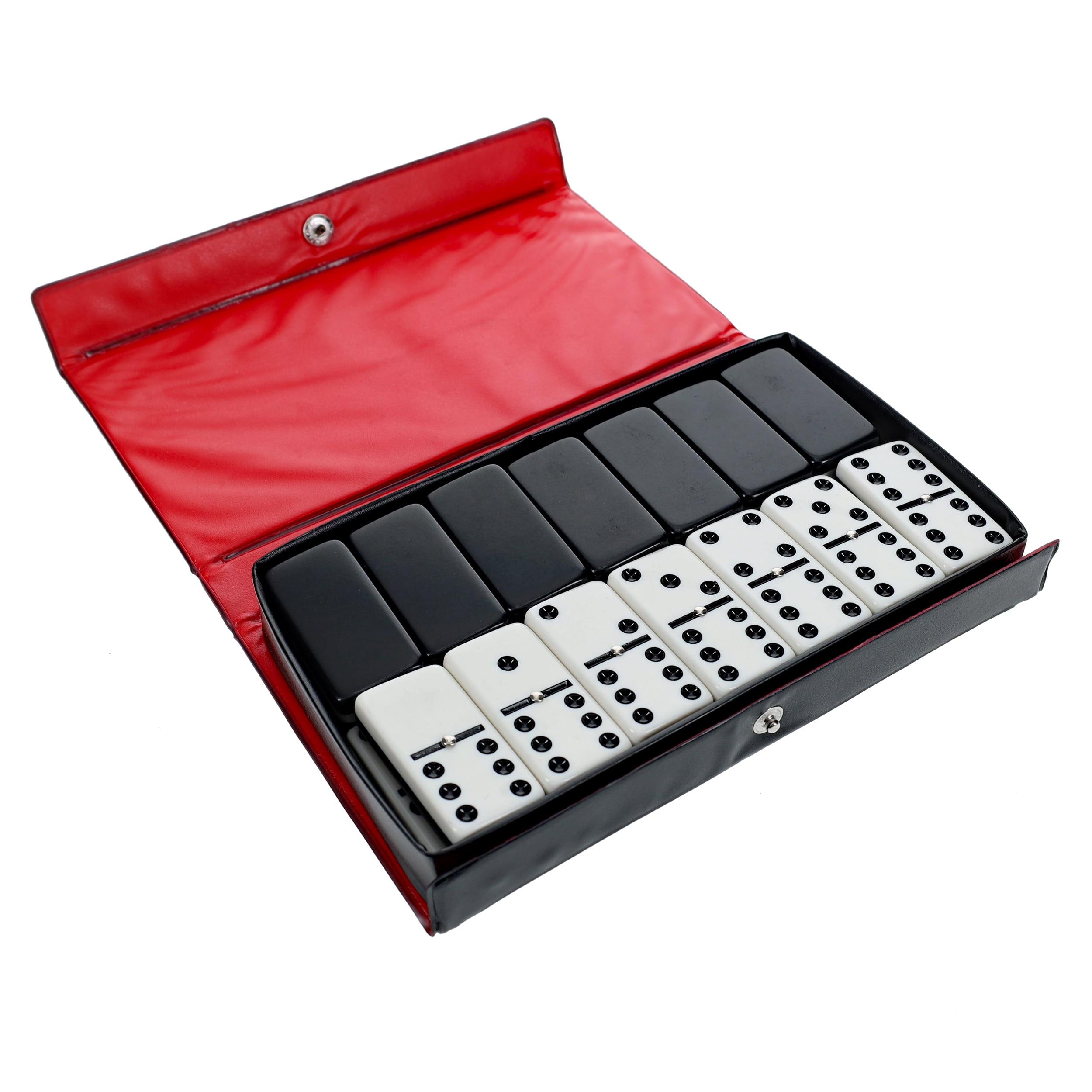 WE Games Two-Toned Black & White Double 6 Dominoes with Spinners Club ...