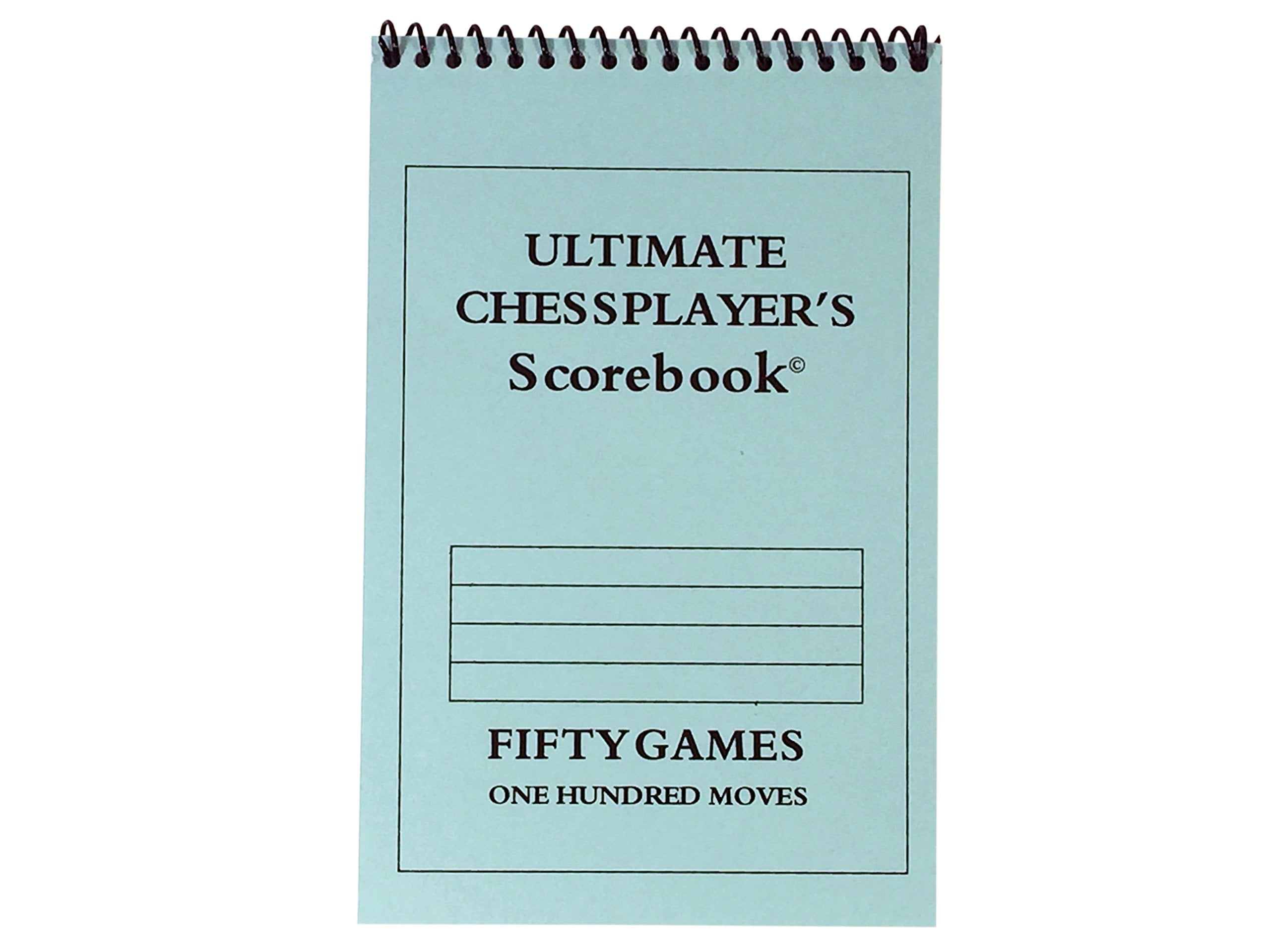 WE Games Ultimate Chessplayer's Scorebook - 50 Games - Spiral Bound ...