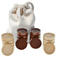 Brybelly Natural Wooden Folding Chess Game with Staunton Wood Carved ...