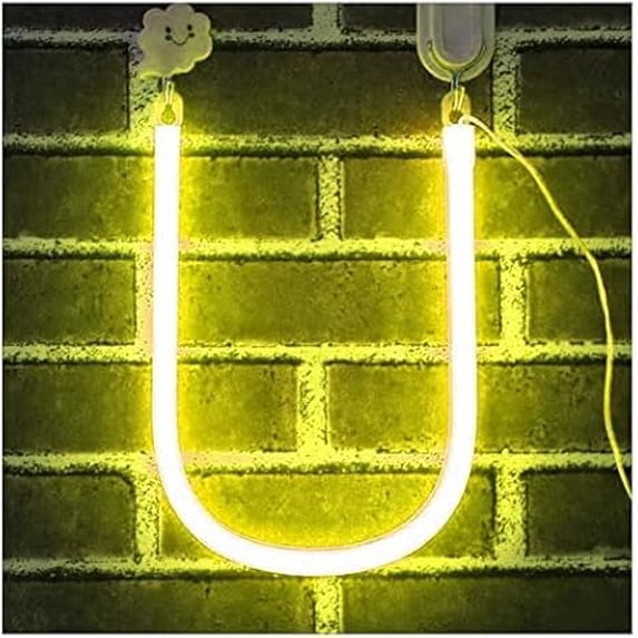 WE LED Neon Letter Lights Letter Signs 26 Alphabet Warm WhiteIndoor ...