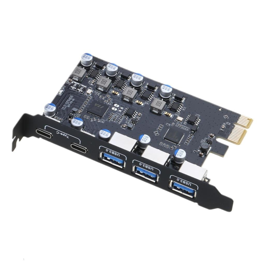 WE-POLUJ 10Gbps PCIe 4.0 x16 to NVMe USB 3.0 PCIE To 4 Port Internal ...