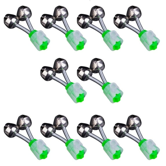 WE-POLUJ 10Pcs Fishing Bites Alarm Clip Bites Alert Fishing Rod Bells ...