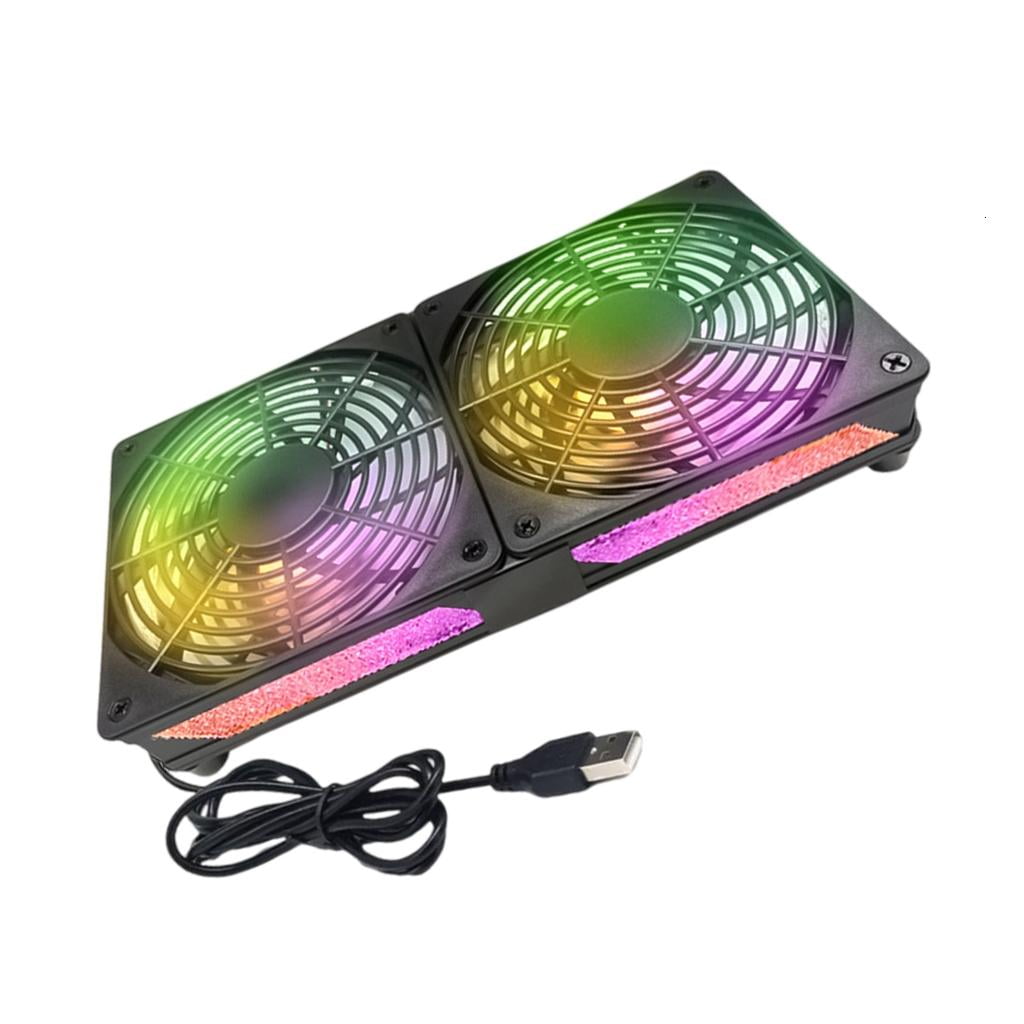 WE-POLUJ 120mm PC Router Fan Cooling Fan Adjustable Speed Portable ...