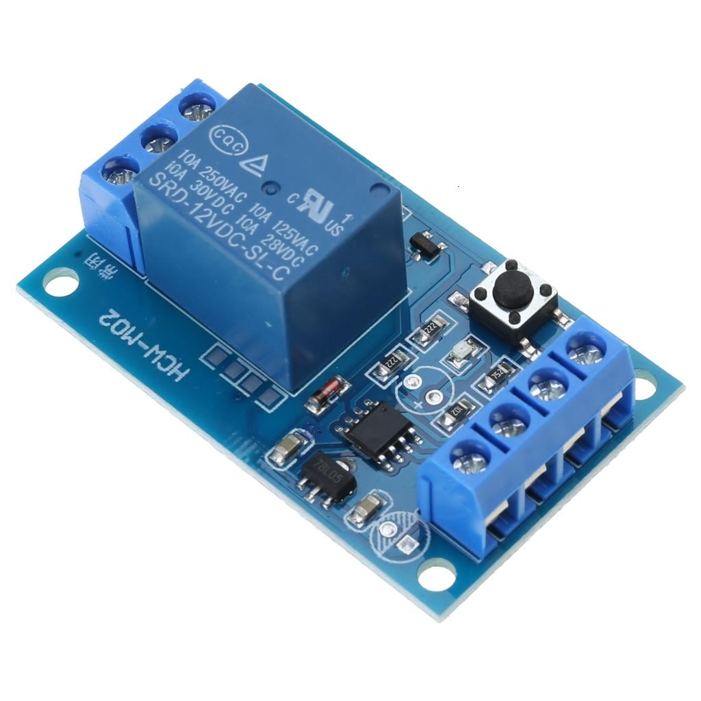 WE-POLUJ 12V 1-Channel -locking Bistable One Button Start/Stops ...