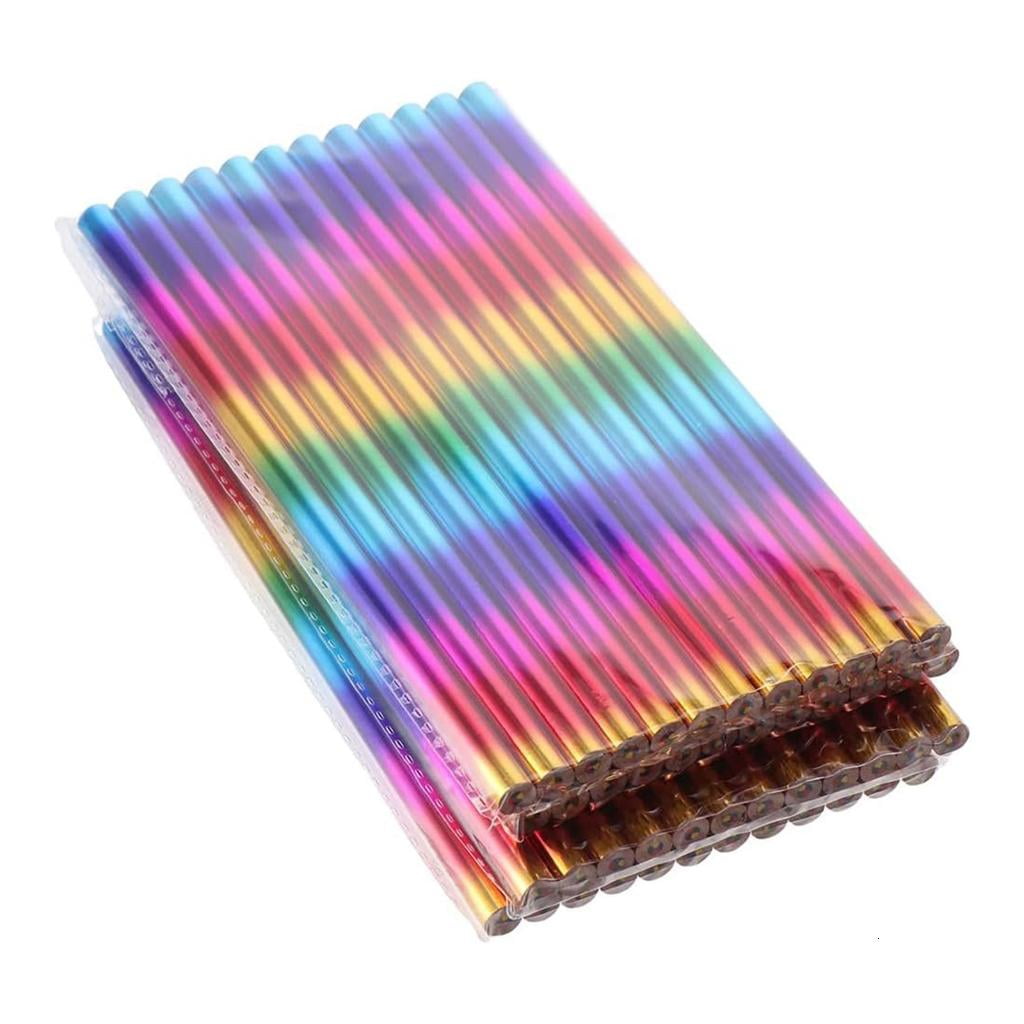 WE-POLUJ 12x/Set Rainbow Pencils Multi Colored Pencils Rainbow ...