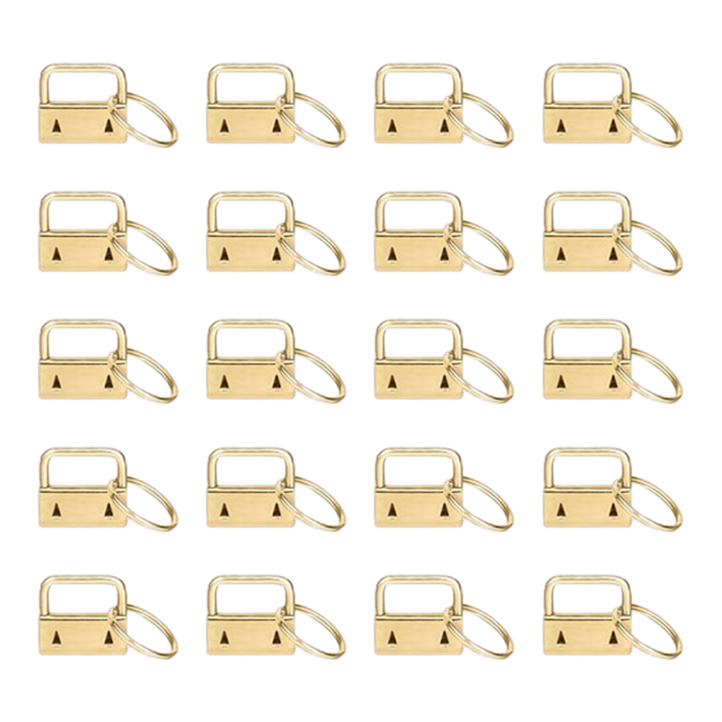 WE-POLUJ 20Pcs Key Fob Hardware, 1 Inch Keychain Key Fob Hardware for ...