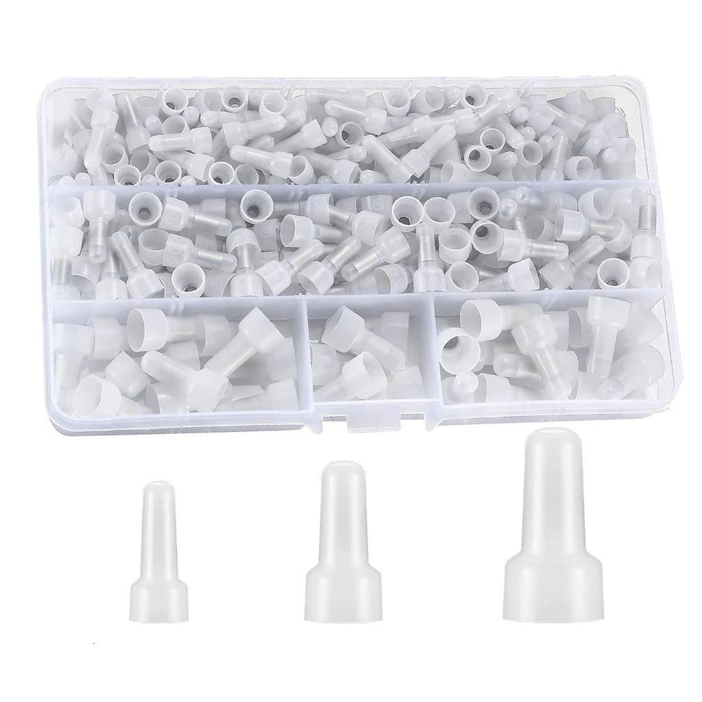 WE-POLUJ 250pcs Nylon Insulated Crimps Connector Wire Caps for Electrical Wiring Projects ...
