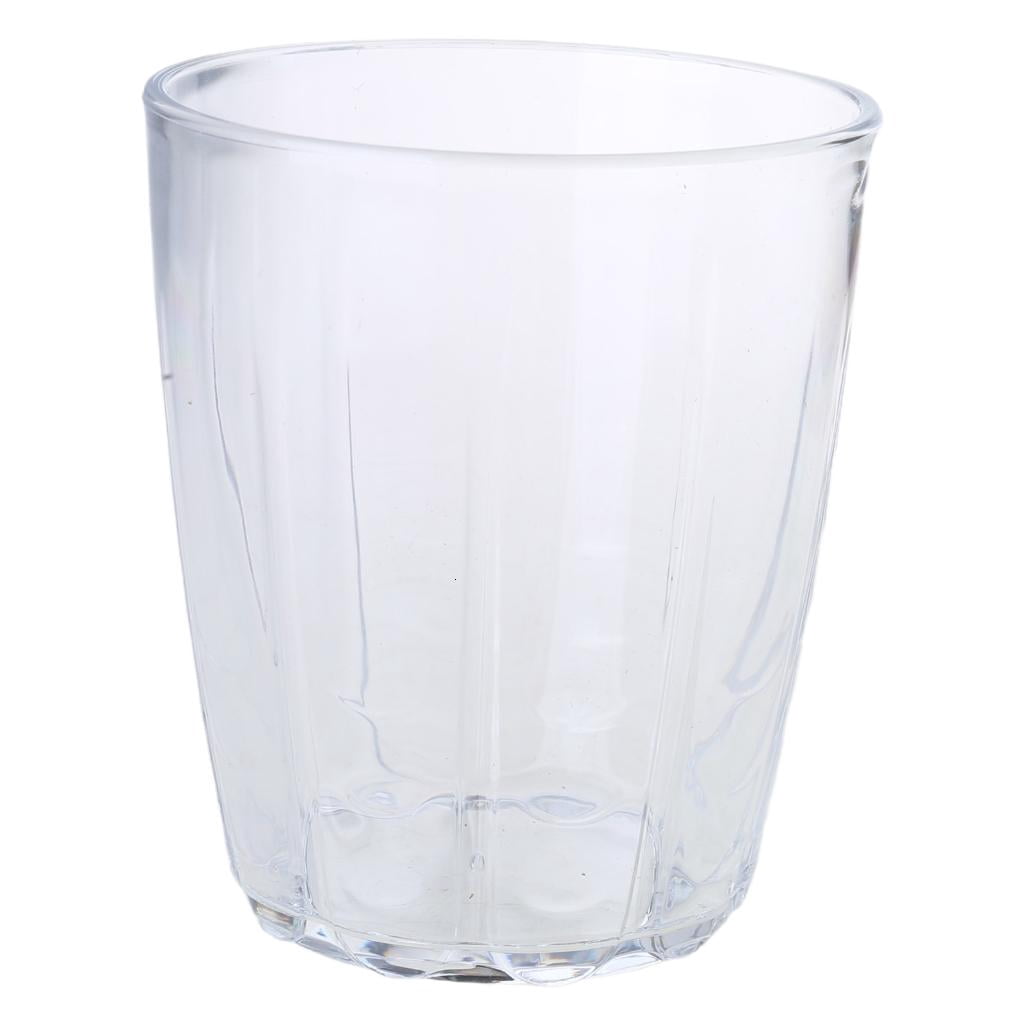 WE-POLUJ 280ml Drinking Glasses Reusable Water Tumblers Unbreakable ...