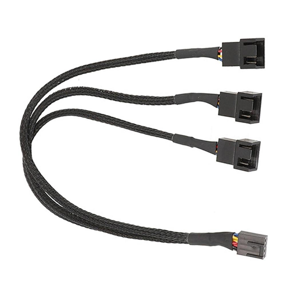 WE-POLUJ 3/4 Way 4 Pin PWM Fan Splitter Cable PWM Fan Extension Cable ...