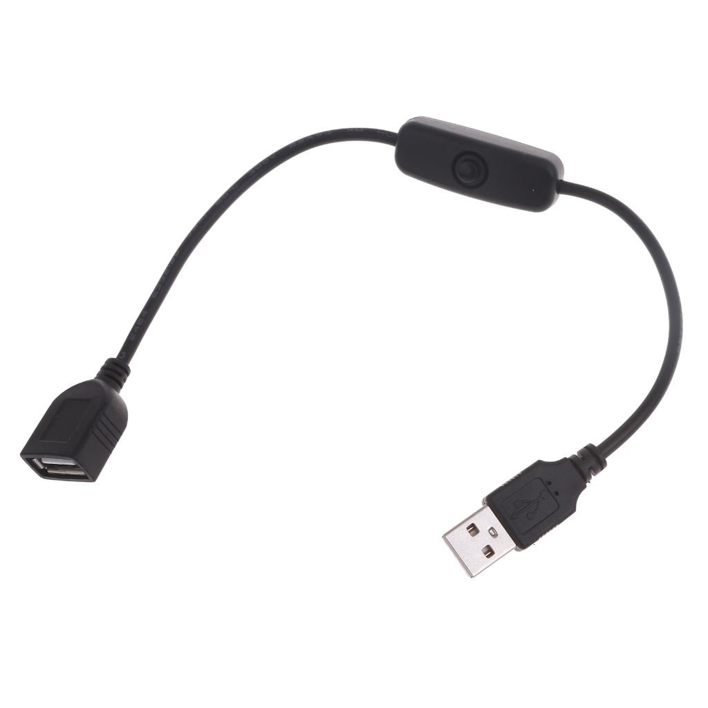 WE-POLUJ 30cm USB Cable Extension cord with Switches ON/OFF Cable ...