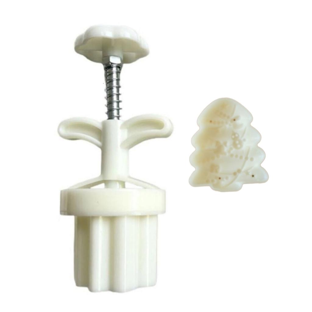 WE-POLUJ 30g Plastic Material Mooncake Mold Christmas Series Stamps ...