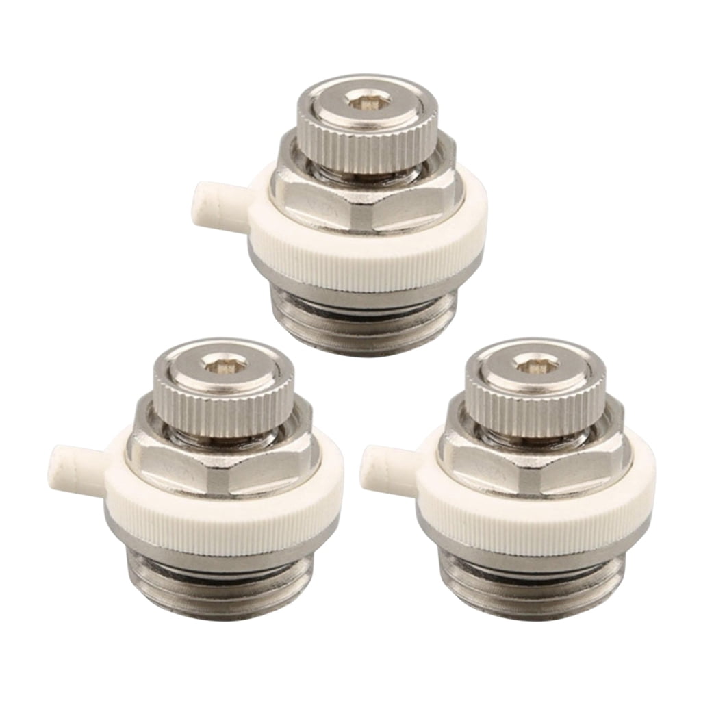 WE-POLUJ 3Pcs Automatic Bleed Valves Replacement Self Bleeding Radiator Air Vent Valves 1/2inch ...