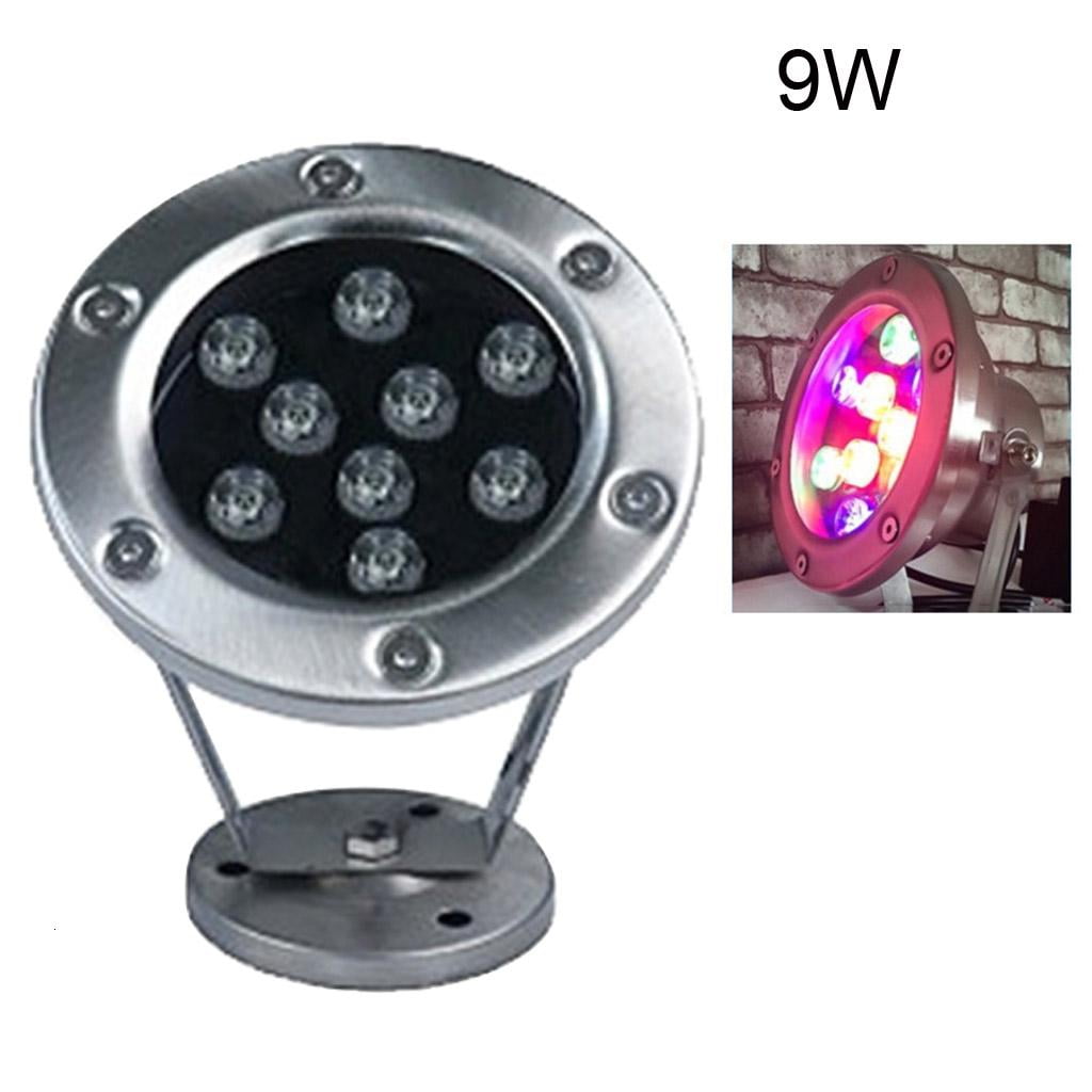 WE-POLUJ 3W/6W/9W/12W 12V~24V Stainless Steel LED Fountain Light Color ...