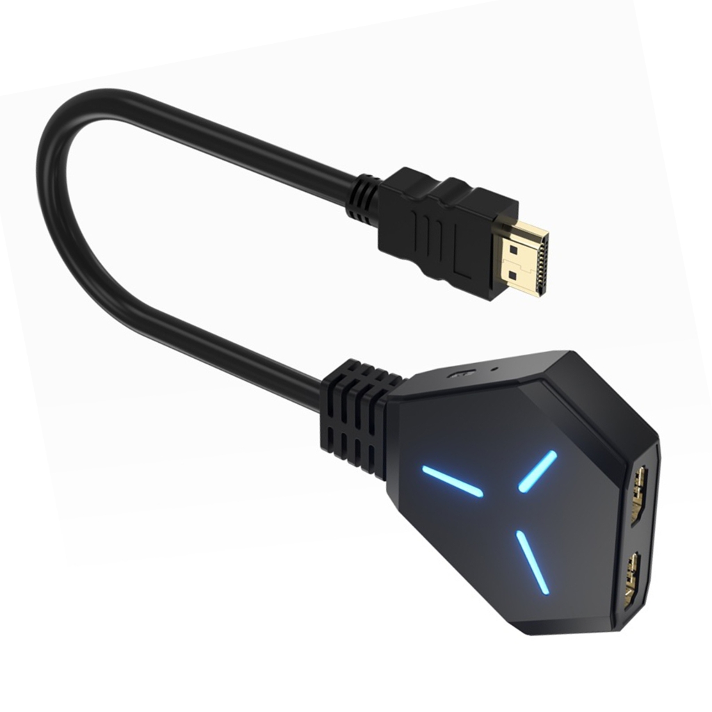 WE-POLUJ 4K HDTV Splitter 1 Input 2 Output for Double Display Mirror ...