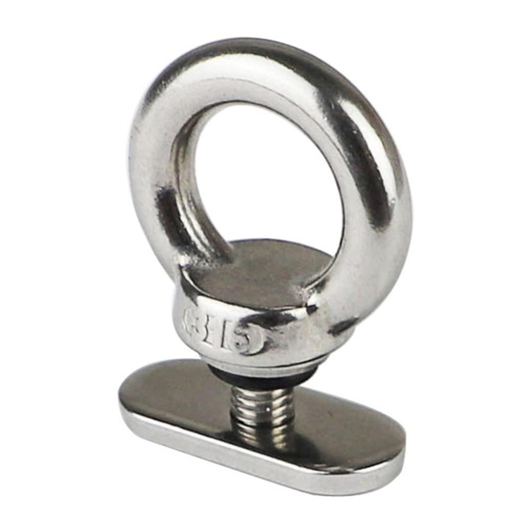 WE-POLUJ 4Pcs Kayak Track Mount Nut Tie Down Eyelet Stainless Steel ...