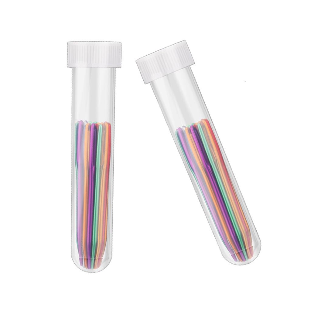 WE-POLUJ 58Pcs Large Eye Curved Tapestry Needle with Tube for Weaving ...