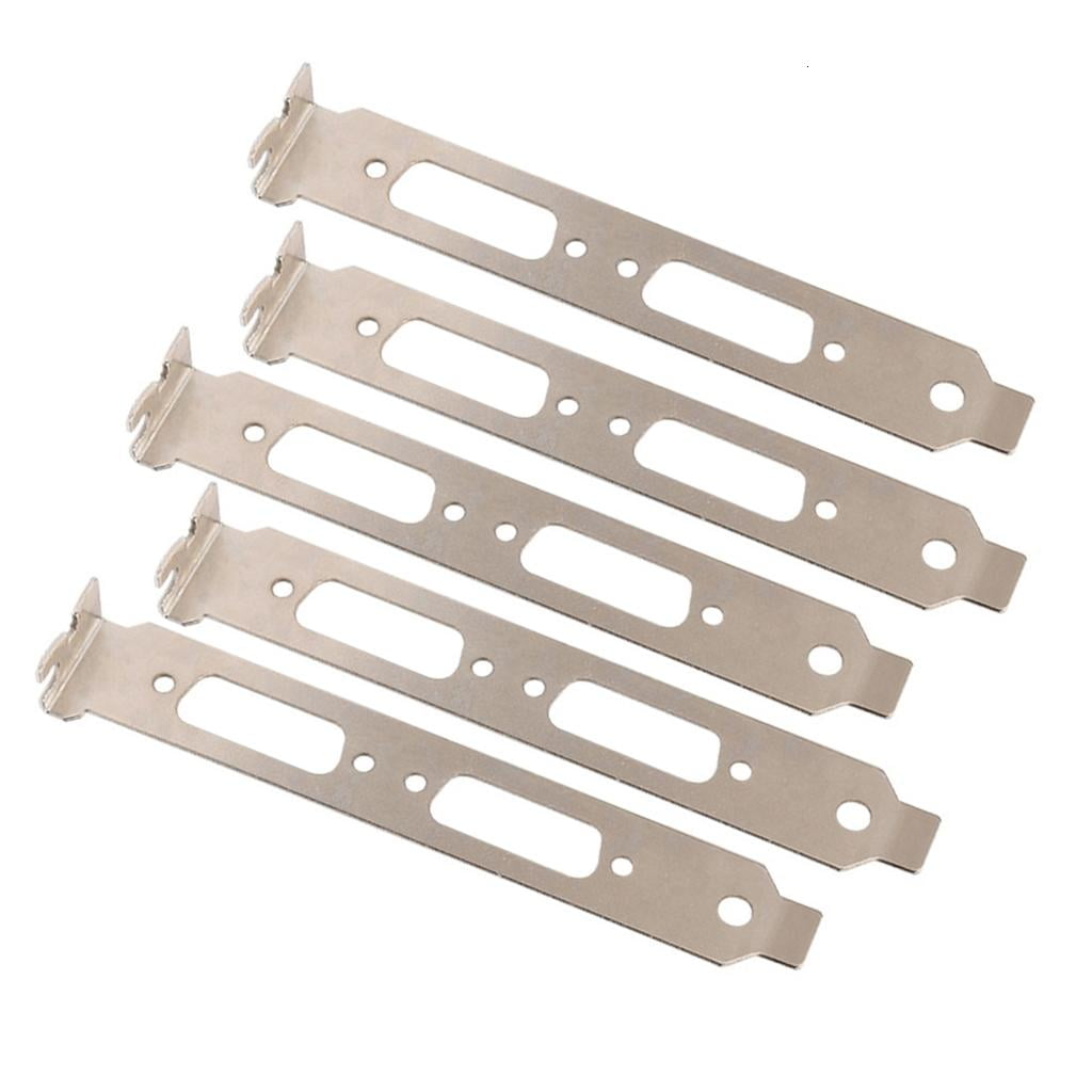 WE-POLUJ 5Pcs Full Height Baffle Computer Case Blank DVI Bracket VGA ...