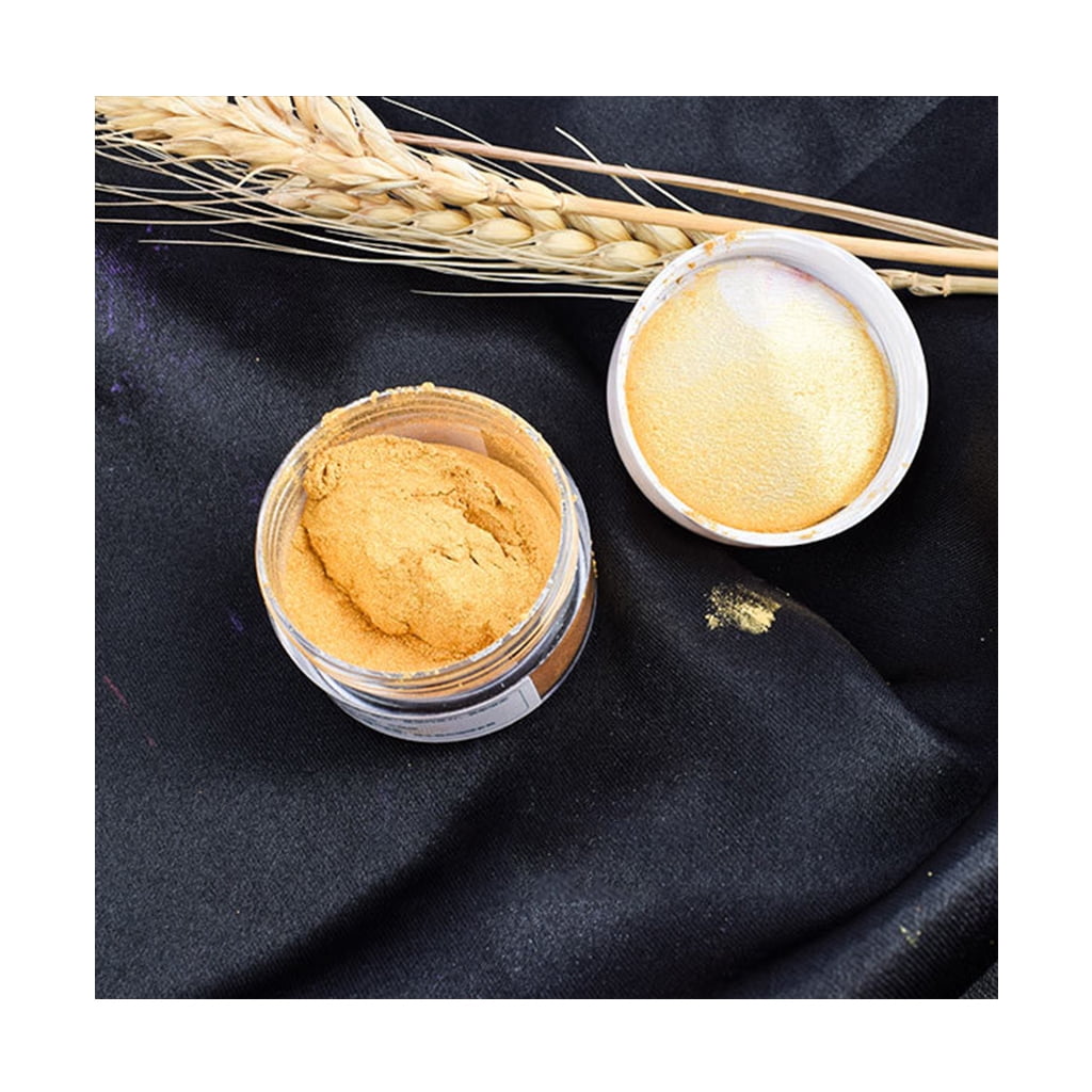 WE-POLUJ 5g Edible Flash Glitter Golden Silver Powder for Decorating ...