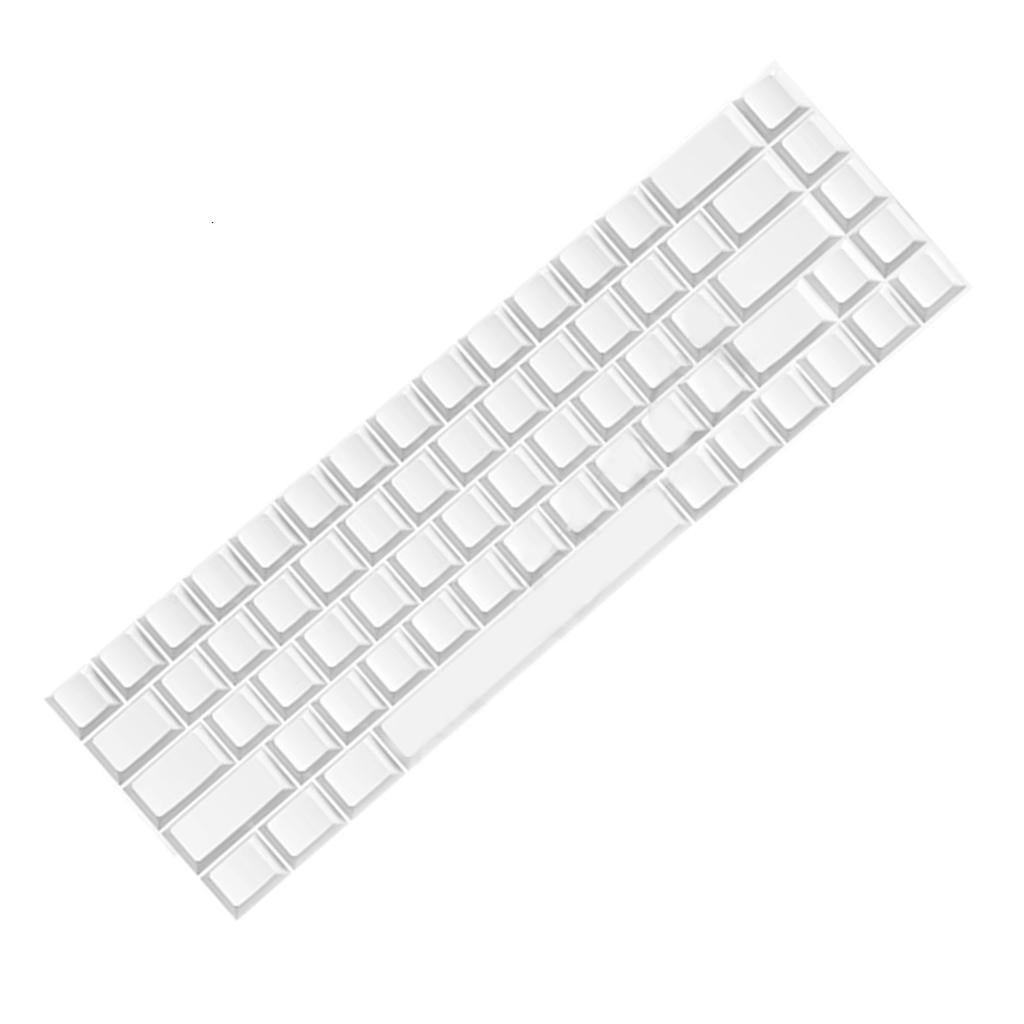 WE-POLUJ 68 Key Minimalist White Blank Keycaps Original Height For ...