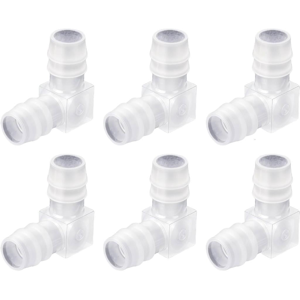 WE-POLUJ 6Pcs L Shape 90 Degree Elbow Bend Water Pipe Connector 12mm ...