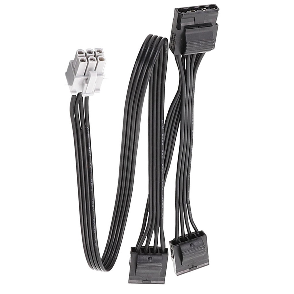 WE-POLUJ 6Pin Series Modular Cable to Molex 4PIN D Type X4 X3 Power ...