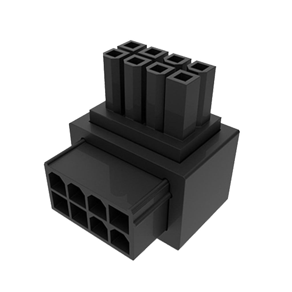 WE-POLUJ 8Pin Female to 8pin Male 90 Degree Angled Power Adapter for ...