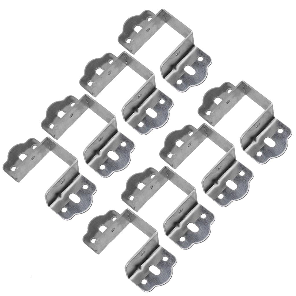 WE-POLUJ 8pcs Metal Brackets Furniture Fasteners Frame Stabilizers for ...