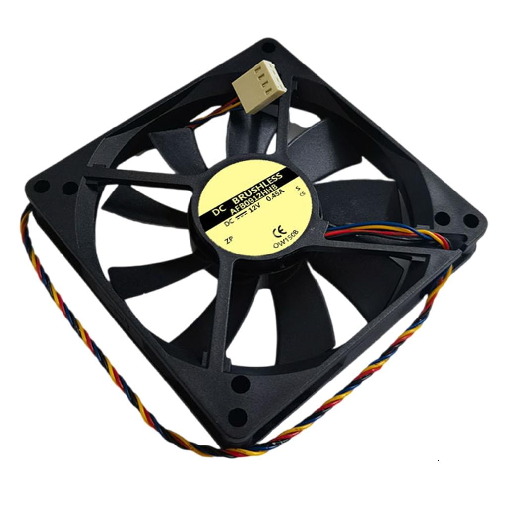 WE-POLUJ 90mm Computer Case Fan with PWM, 12V Highly Speed Cooling Fan ...