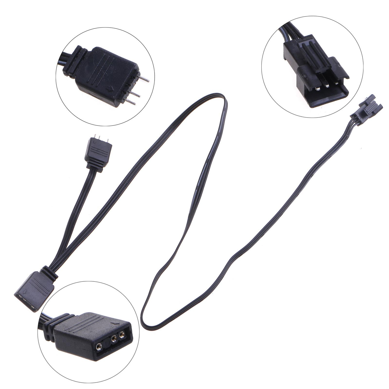 WE-POLUJ ARGB Splitter Cable 5V 3Pin ARGB Extension Cable for Computer ...