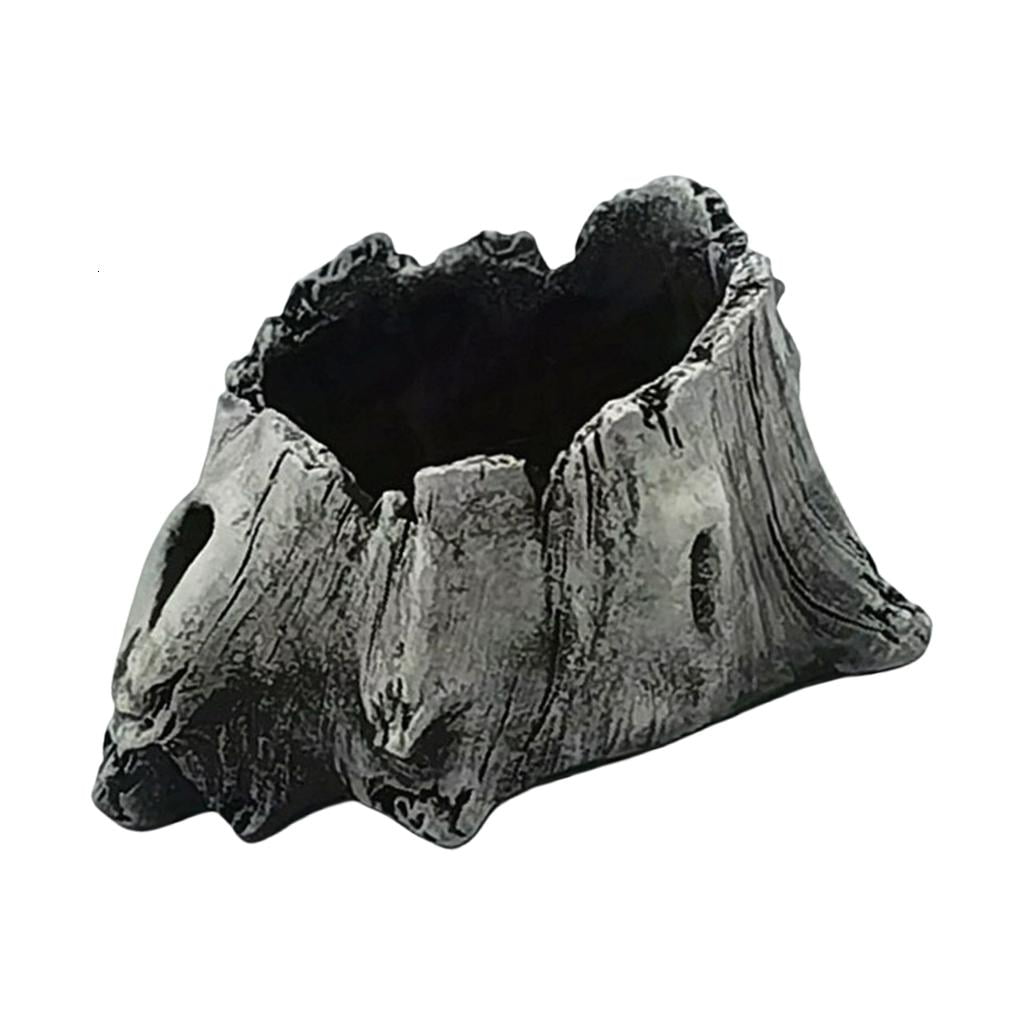 WE-POLUJ Artificial Driftwood Flower Pots Natural Flower Pots Bucket ...