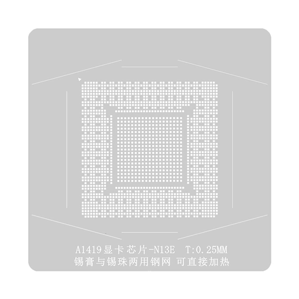 WE-POLUJ BGA Reballing Stencil Solder Ball Steel Template for AMD GPU ...