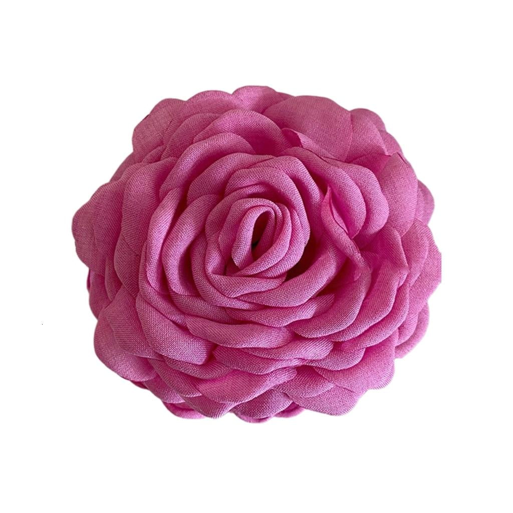 WE-POLUJ Beautiful Plastic Hair Clamps Eye Catching Flower Hair Clip ...