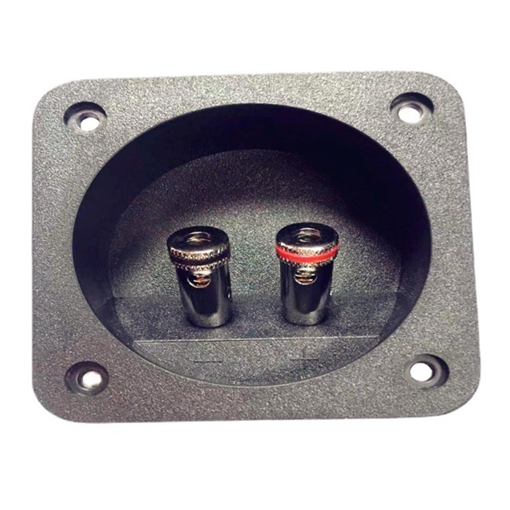 WE-POLUJ Black Speaker Terminals Cup Connectors Square Box with 2 ...