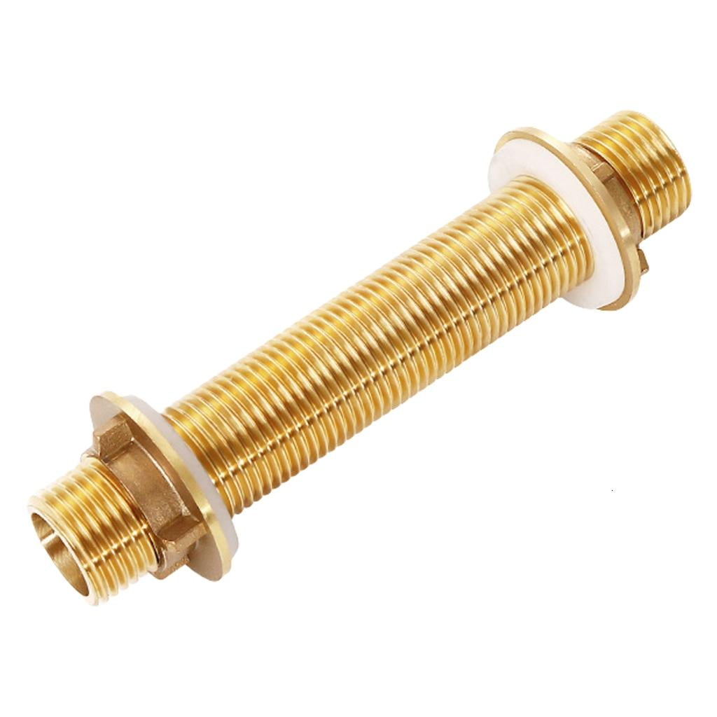 WE-POLUJ Brass Bulkhead Fitting for Water Tanks Garden Hoses, Corrosion ...