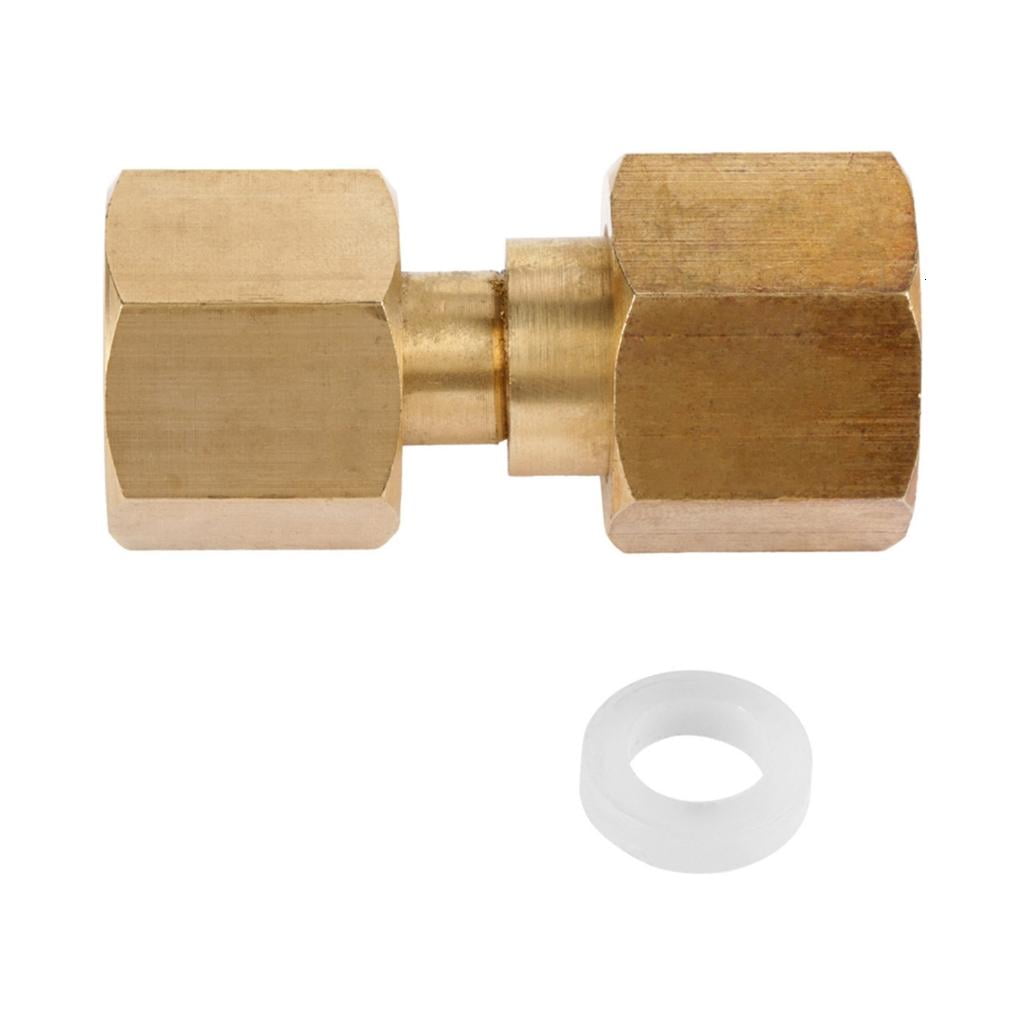 WE-POLUJ Brass CO2 Tanks to Argon Regulator Adapter with Nylon Washers ...