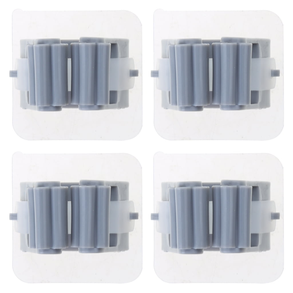 WE-POLUJ Broom Grippers Holds Self Adhesive No Drilling Broom and ...