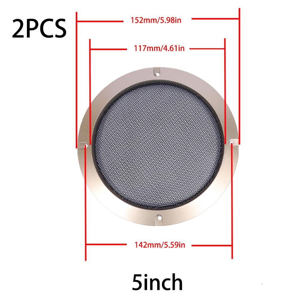WE-POLUJ Car Speaker Grille Mesh Cover Grill Cover Guard Protector Car ...