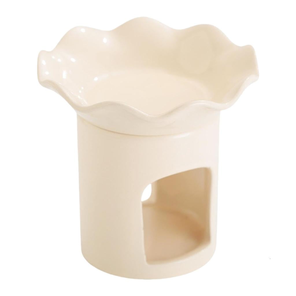 WE-POLUJ Ceramics Split Flower Design Aromas Diffuser Essential Oil ...