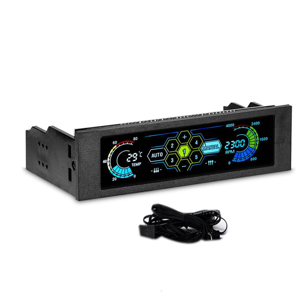 WE-POLUJ Computer for Case 5 Fans Speed Controller CPU Temperature ...